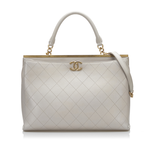 CHANEL | Bags | Preloved Chanel Large Coco Luxe Shopping Tote | Poshmark